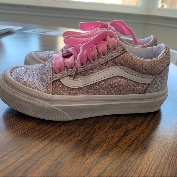 Vans | Shoes | Pink Glitter Vans | Poshmark